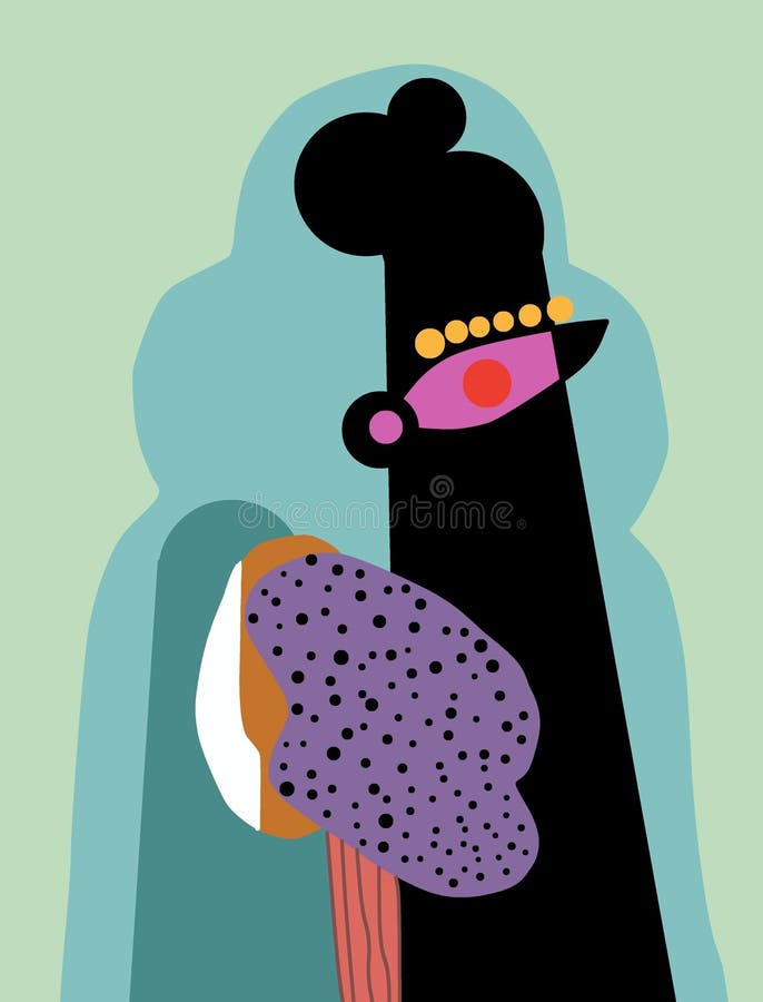 An Illustration Abstract of Human Emphasis Stock Illustration ...