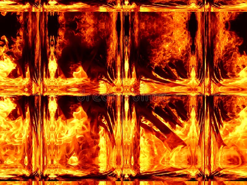 Illustration Of An Abstract Image Of A Fiery Flame Stock Illustration ...