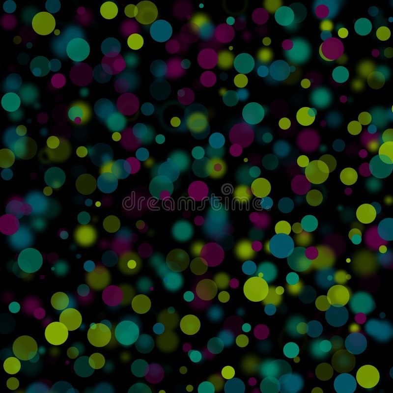 Illustration of an Abstract Light Dots and Blurred Circles Multicolored ...