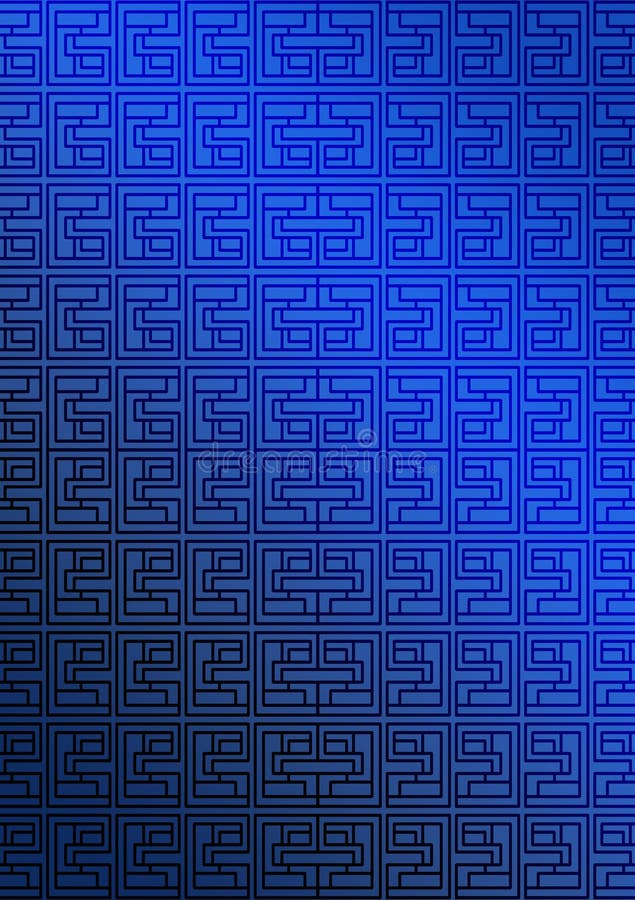 Illustration Abstract Line Pattern Decoration With Colored Gradient