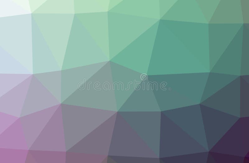 Illustration of Abstract Low Poly Blue Horizontal Background. Stock ...
