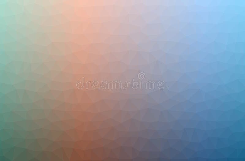 Illustration of Abstract Low Poly Blue Horizontal Background. Stock ...