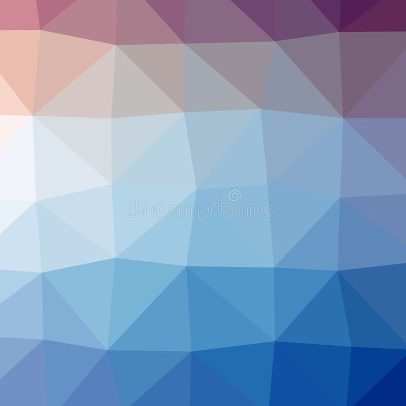 Illustration of Abstract Low Poly Blue and Purple Square Background ...