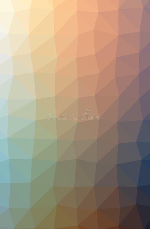 Illustration of Abstract Low Poly Brown Vertical Background. Stock ...