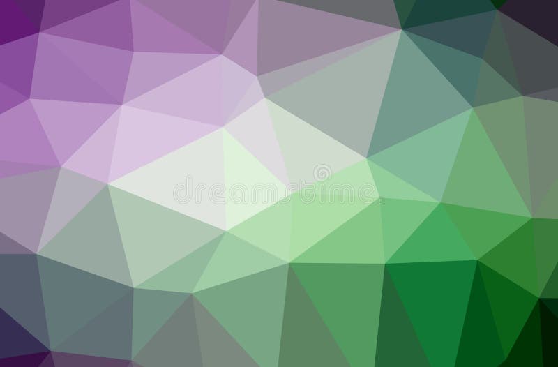 Illustration of Abstract Low Poly Green Horizontal Background Stock ...