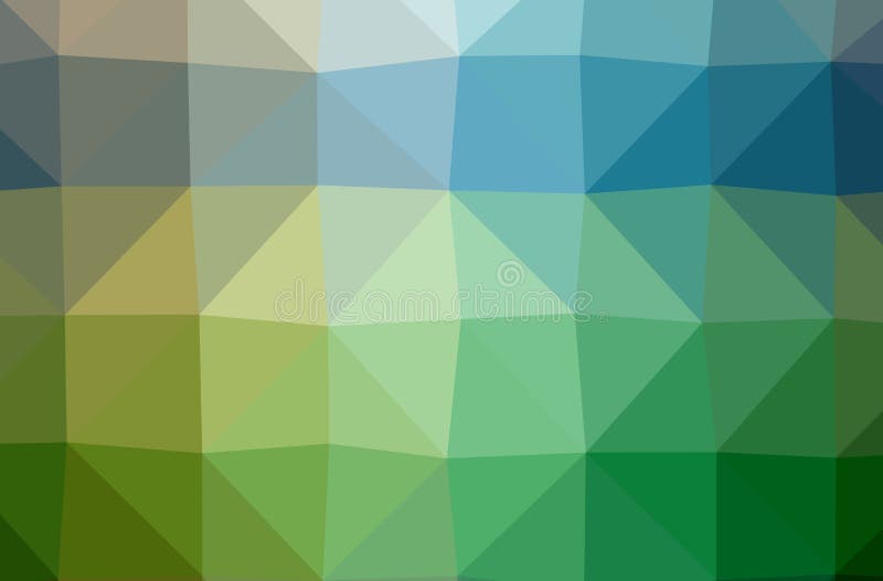 Illustration of Abstract Low Poly Green Horizontal Background Stock ...