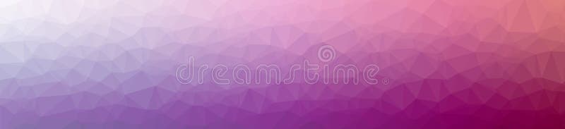 Illustration of Abstract Low Poly Magenta Banner Background. Stock ...