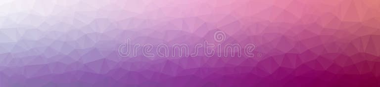 Illustration of Abstract Low Poly Magenta Banner Background. Stock ...