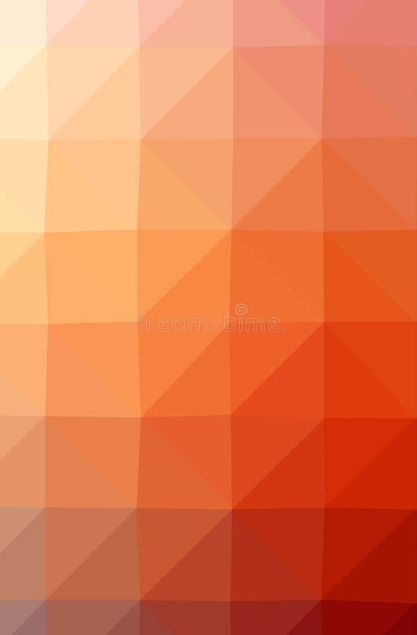 Illustration of Abstract Low Poly Orange Vertical Background. Stock ...