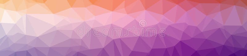 Illustration of Abstract Low Poly Pink Banner Background. Stock ...