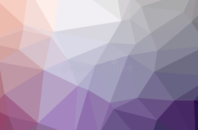 Illustration of Abstract Low Poly Purple Horizontal Background. Stock ...