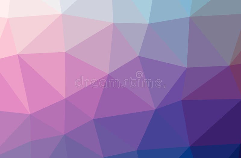 Illustration of Abstract Low Poly Purple Horizontal Background. Stock ...