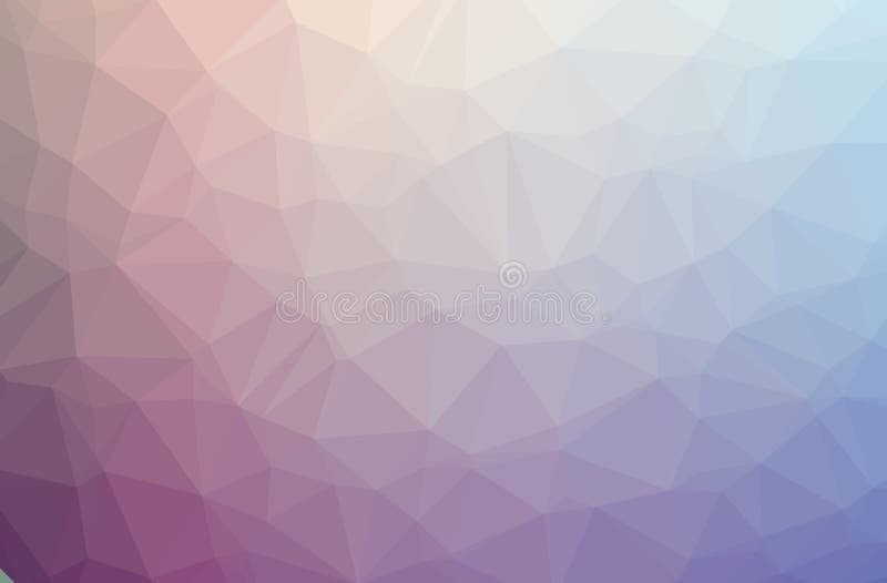Illustration of Abstract Low Poly Purple Horizontal Background. Stock ...