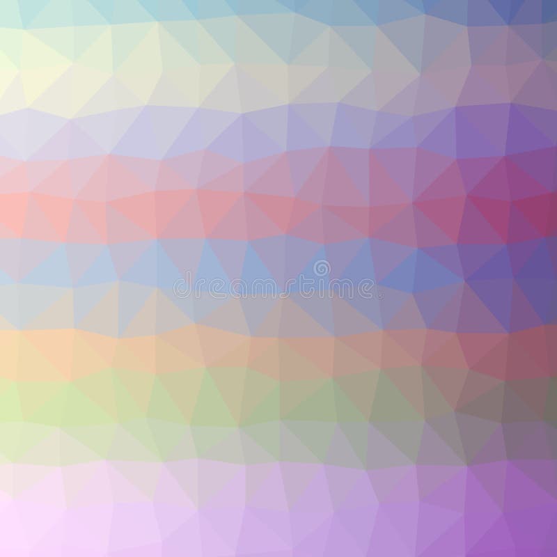 Illustration of Abstract Low Poly Purple, Red, Yellow, Green and Blue ...