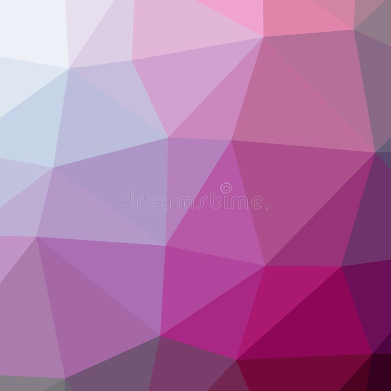 Illustration of Abstract Low Poly Purple Square Background. Stock ...