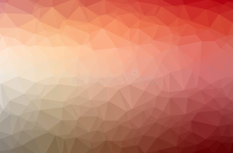 Illustration of Abstract Low Poly Red Horizontal Background. Stock ...