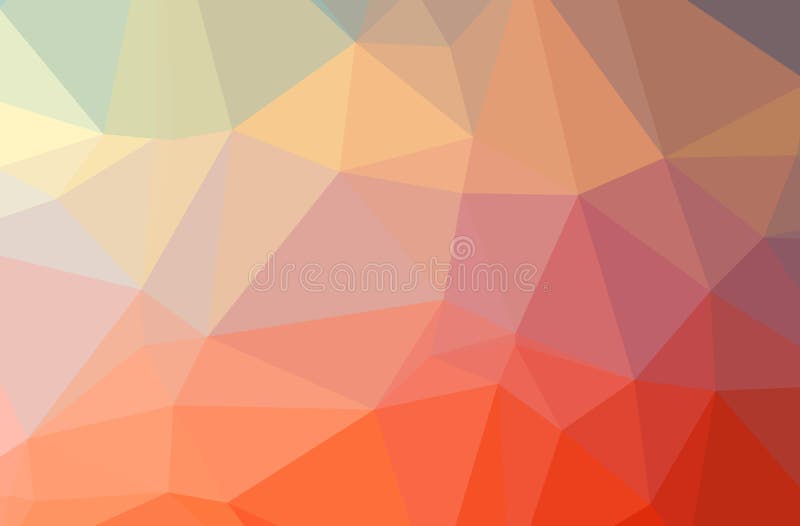 Illustration of Abstract Low Poly Red Horizontal Background. Stock ...