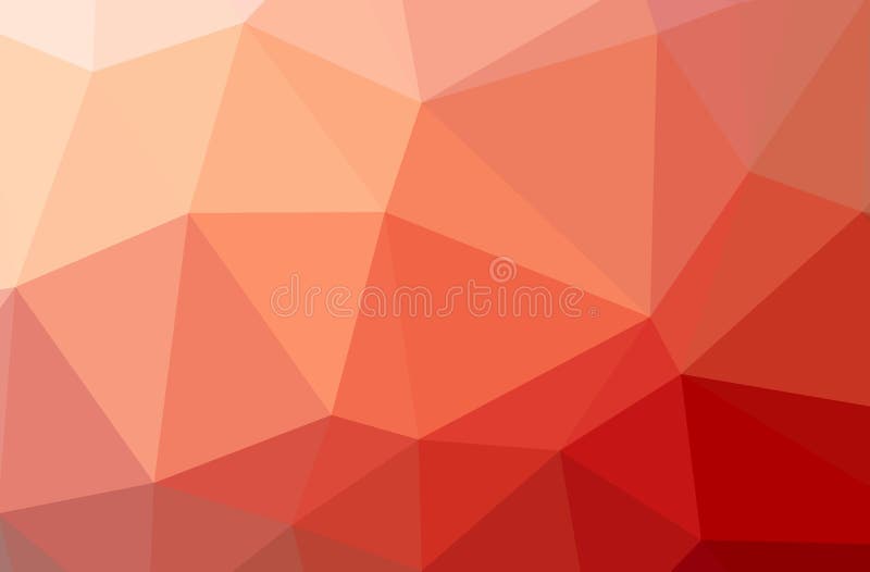 Illustration of Abstract Low Poly Red Horizontal Background. Stock ...