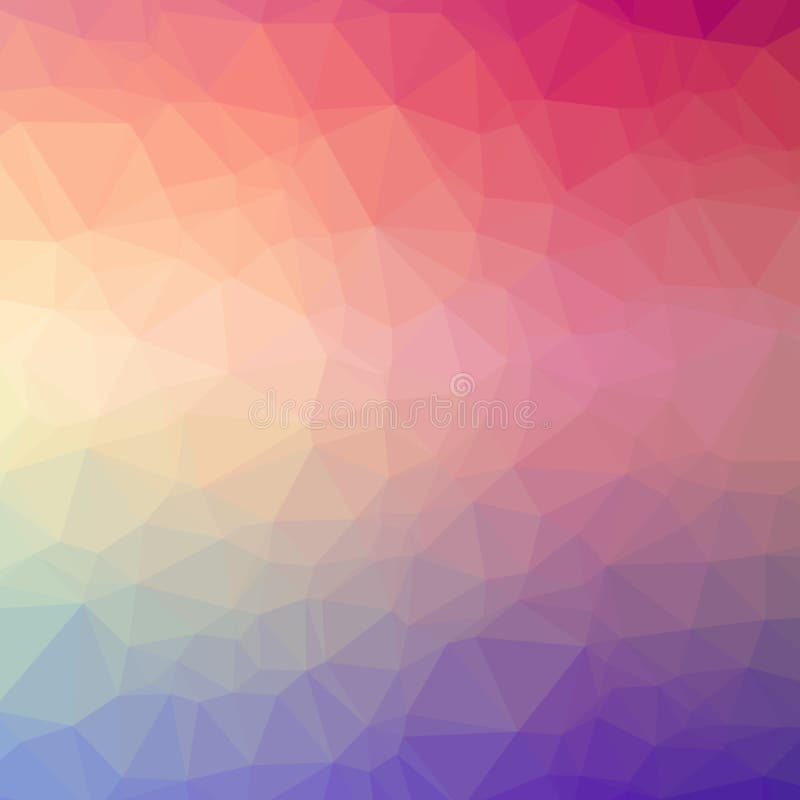 Illustration of Abstract Low Poly Red, Yellow and Blue Square ...
