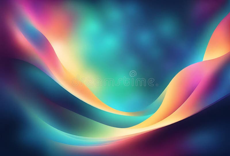 Illustration of Abstract Multi Colored Backdrop. Curved Design ...
