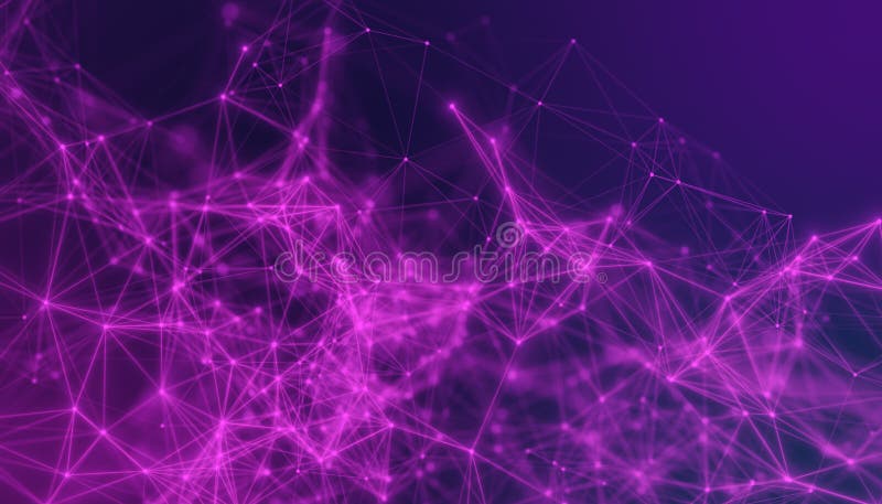 Illustration of Abstract Network Connection Structure Stock ...