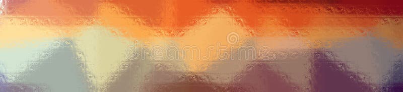 Illustration of Abstract Orange and Brown Glass Blocks Banner ...