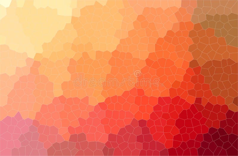 Illustration of Abstract Orange Small Hexagon Horizontal Background ...