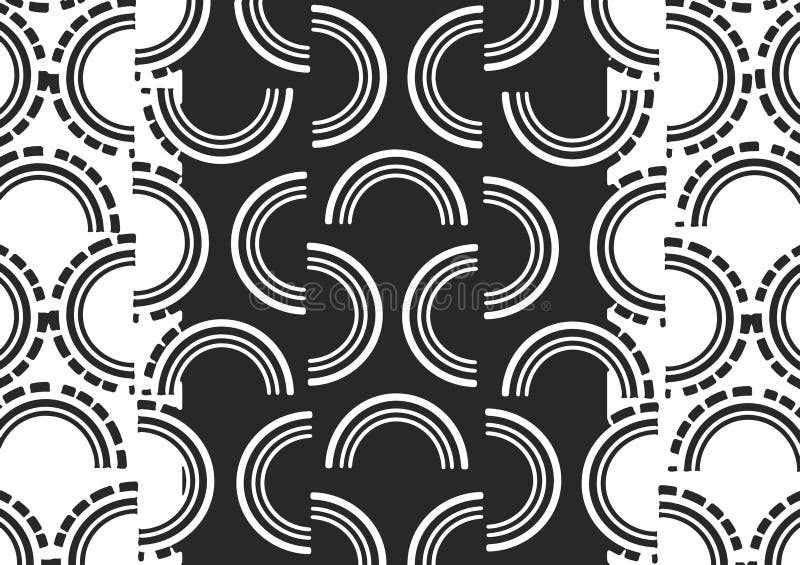 Illustration of Abstract Pattern of Semicircle Shape. Stock ...