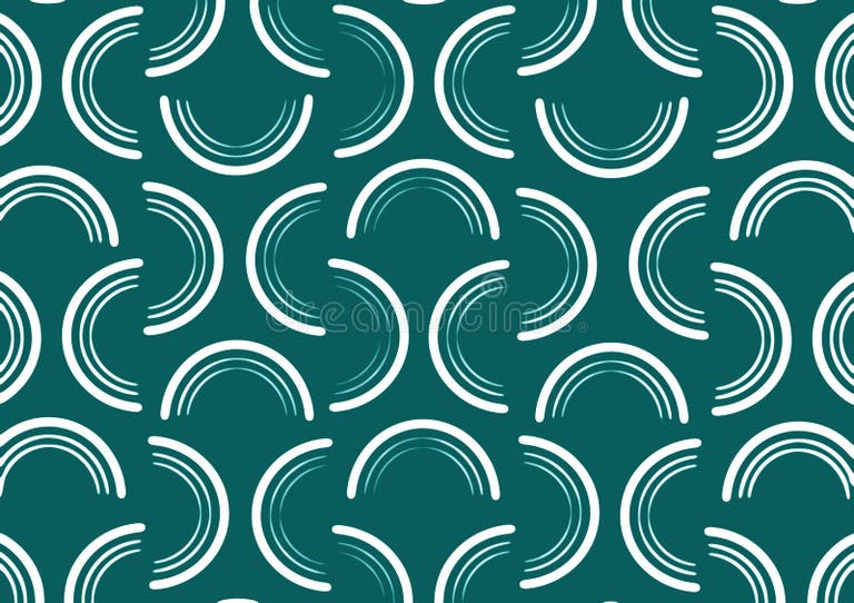 Illustration of Abstract Pattern of Semicircle Shape on Green ...