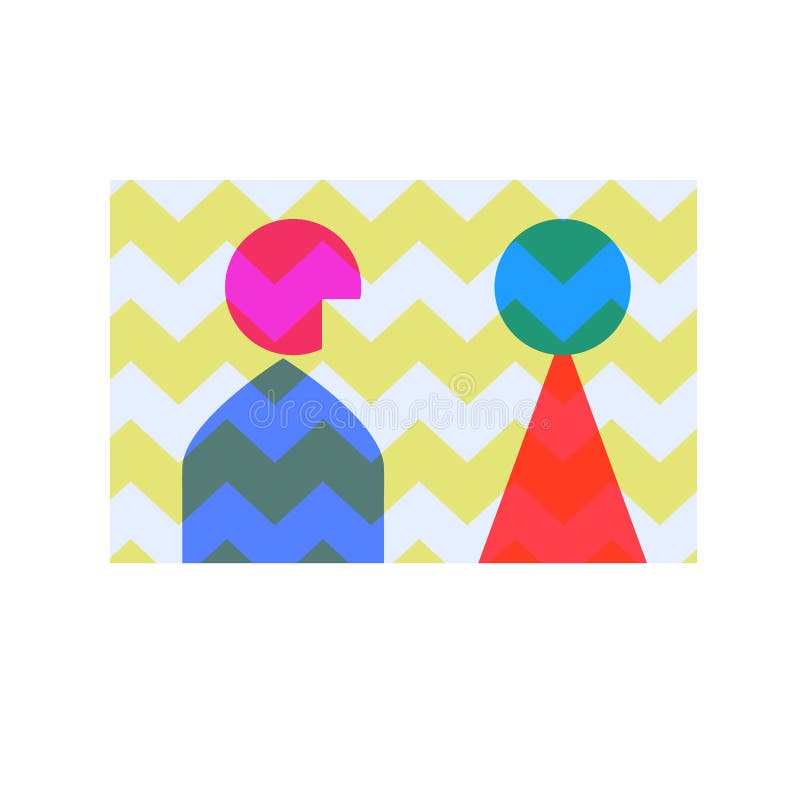 Abstract people talking stock vector. Illustration of eyes - 117303941