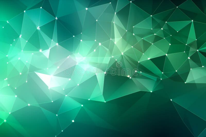Abstract Polygonal Background with Triangles and Lights Stock ...