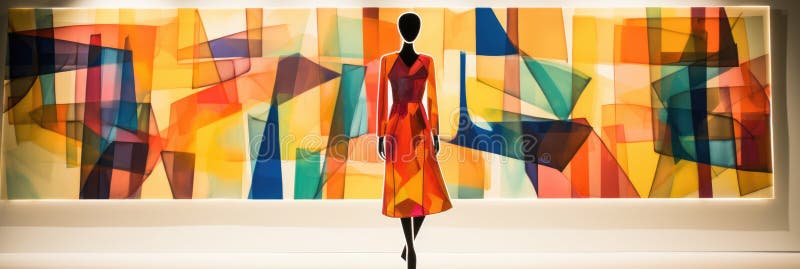 An Abstract Fashion Catwalk Display Banner Stock Illustration ...