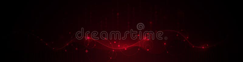Illustration Abstract Red Background, Element with Light Line Pattern ...