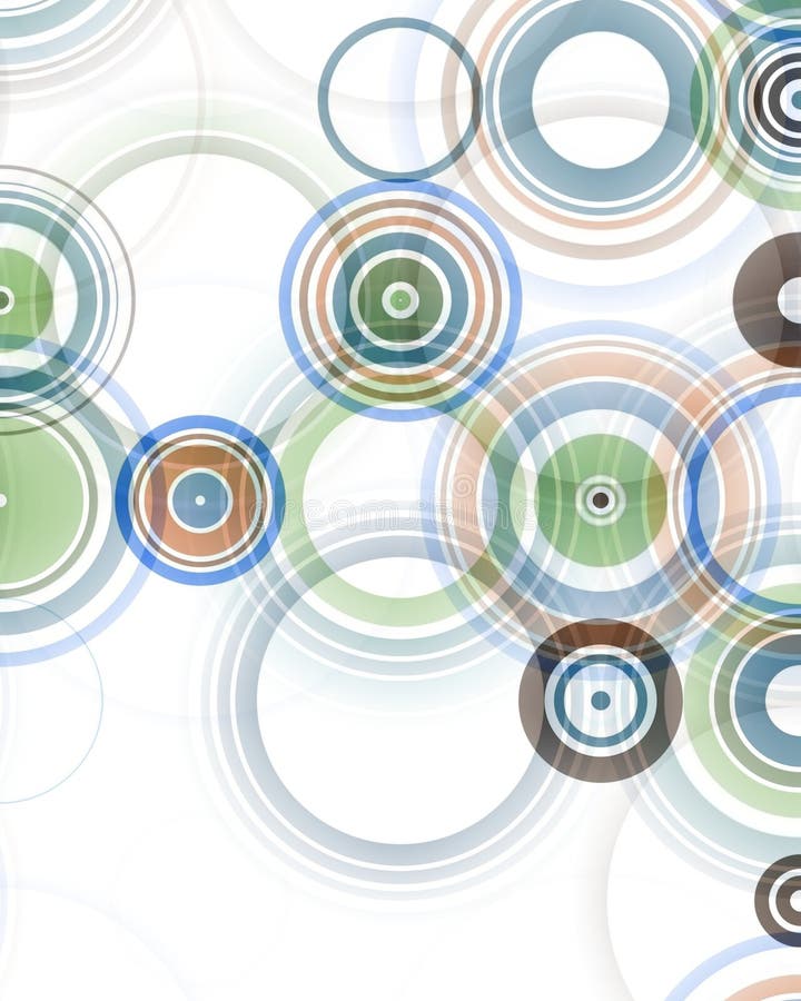 Illustration of an Abstract Seamless Rings Pattern Stock Illustration ...