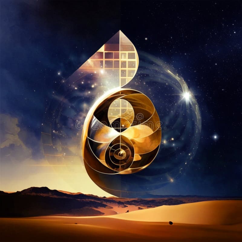 Illustration of an Abstract Space Background with Stars and Planets in the Sky AI Generated ...