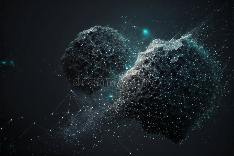 Abstract Technology Particles Mesh Background, Abstract Background ...