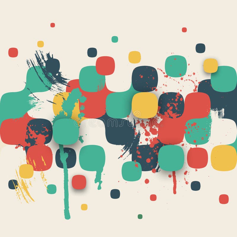 Illustration of Abstract Texture with Squares and Stock Vector ...