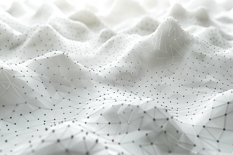 Illustration of Abstract White Background with Geometric Polygonal ...