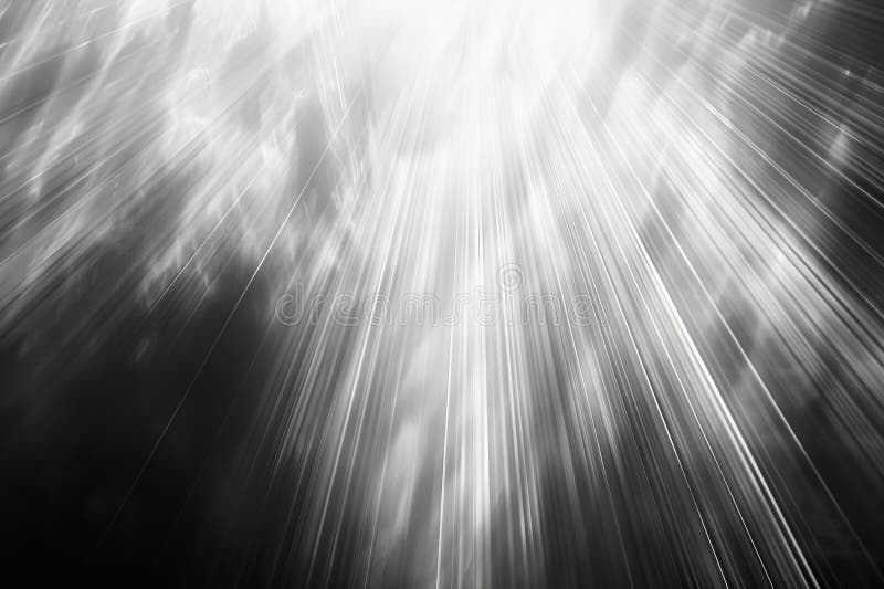 Illustration of Abstract White Light Rays Background. Black and White ...