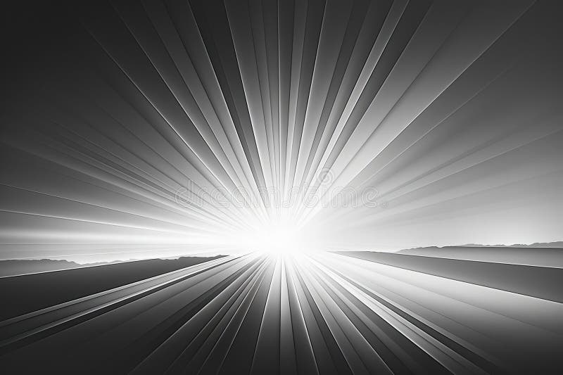 Illustration of Abstract White Light Rays Background with Sunburst and ...