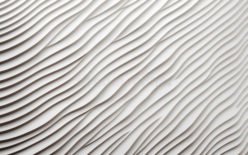 Illustration Abstract White Abstract Wave Pattern with Flowing Layered ...