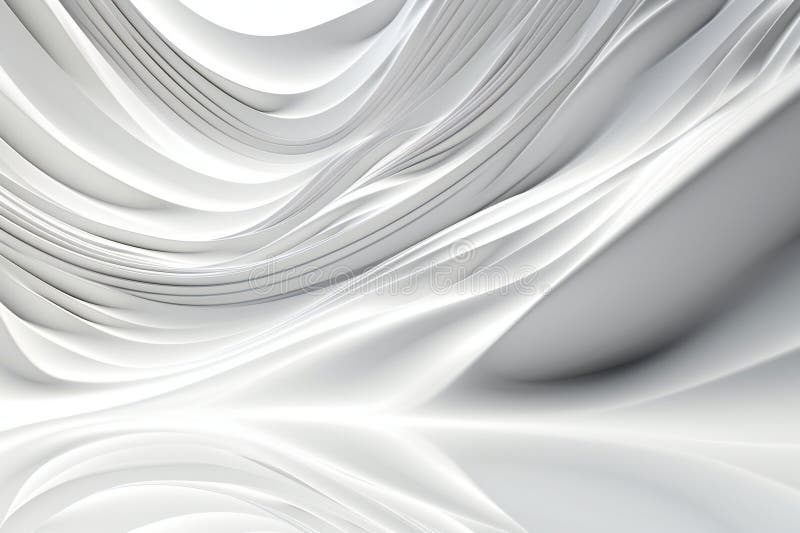 Abstract White Wavy Background Stock Illustration - Illustration of ...