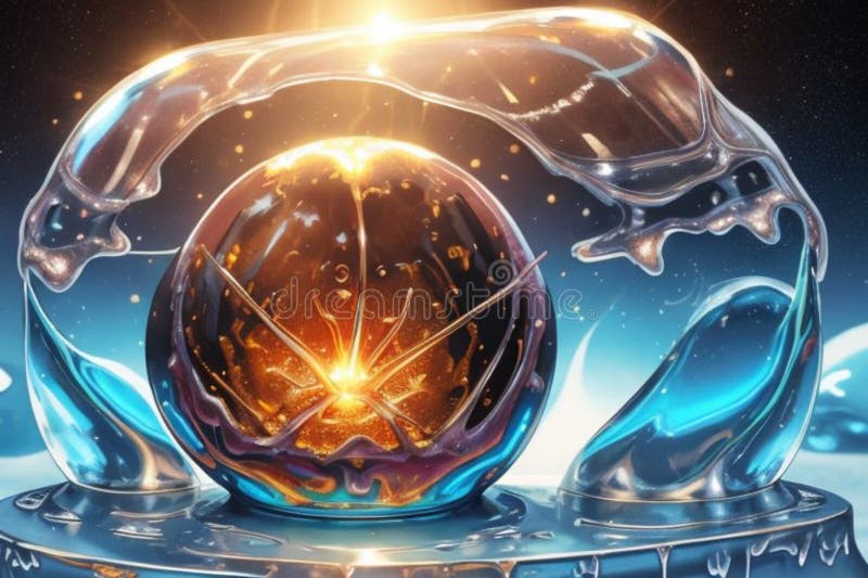 Illustration Abstraction of Flowing Materials of Different Colors and a ...