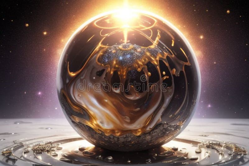 Illustration Abstraction of Flowing Materials of Different Colors and a ...