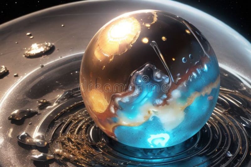 Illustration Abstraction of Flowing Materials of Different Colors and a ...