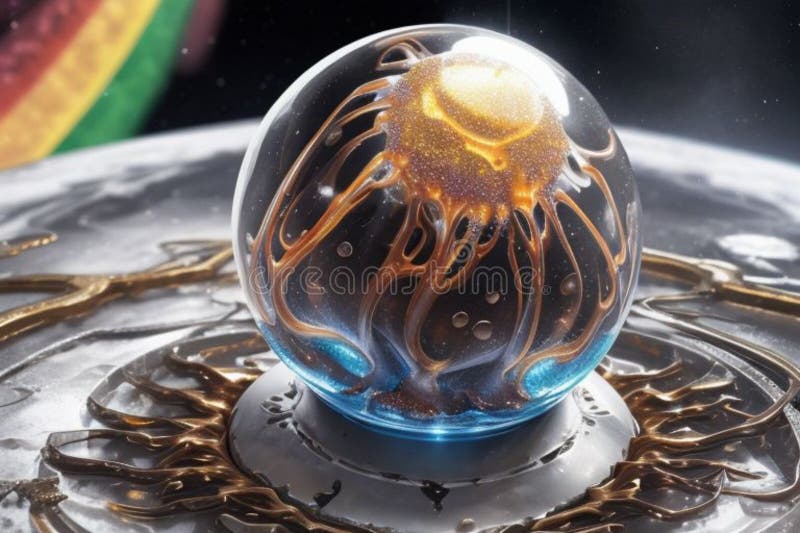 Illustration Abstraction of Flowing Materials of Different Colors and a ...