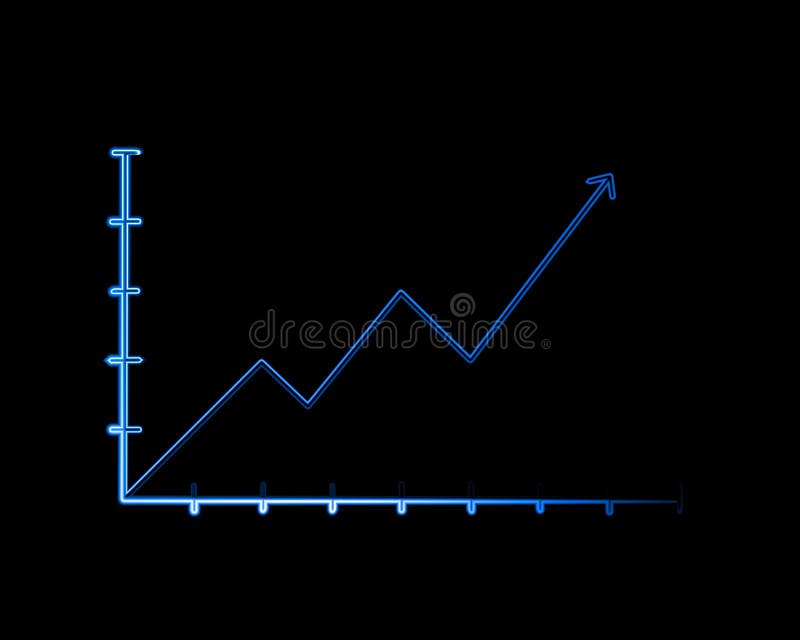 Illustration of Achievement or Financial Success Graph. Stock Vector ...