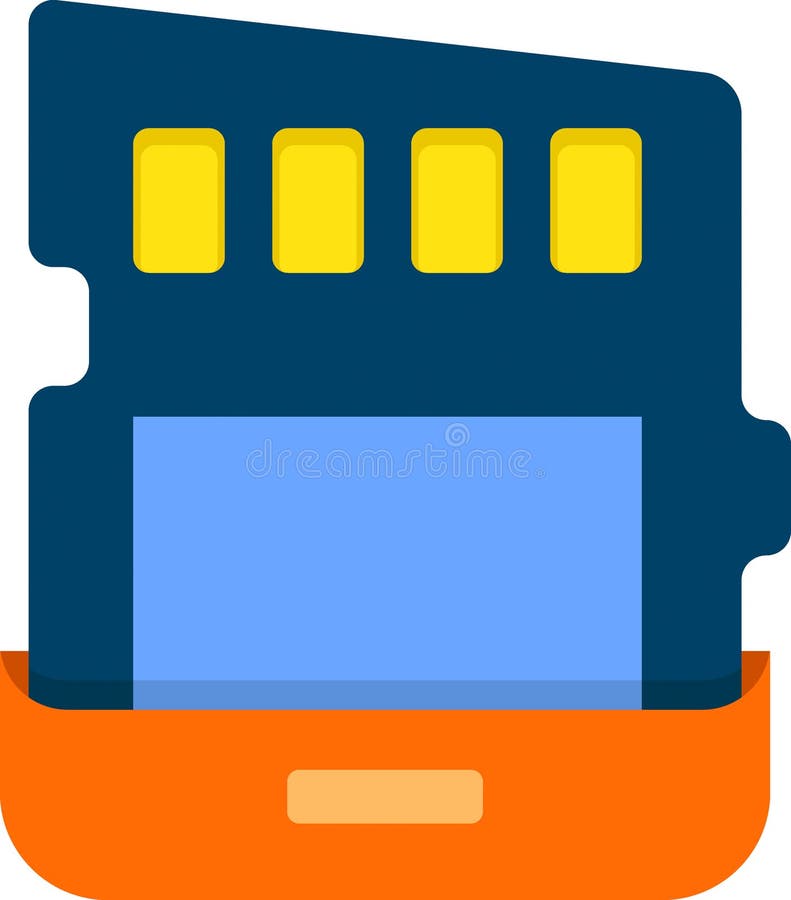 Illustration of Additional Storage Symbol Icon for Electronic Devices ...