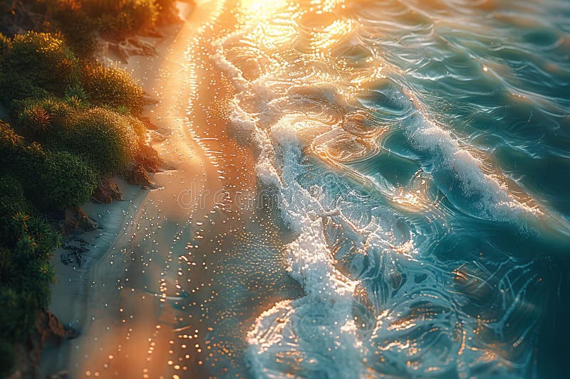 An Aerial Shot of the Beach in the Sun, High Quality, High Resolution ...