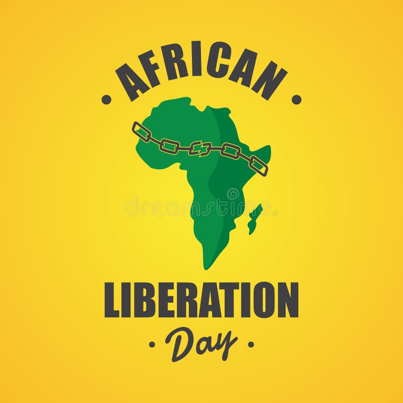 An Illustration of African Liberation Day on the Yellow Background ...